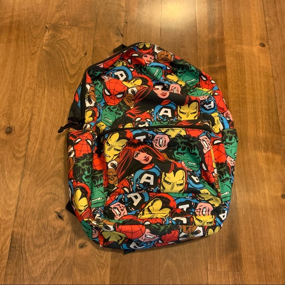 Marvel | Bags | Marvel Comics All Over Print Avengers 7 Backpack | Poshmark